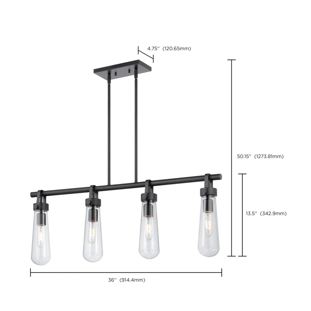 Black Friday Special Breaker 4 Light Island in Aged Bronze or Brushed ...