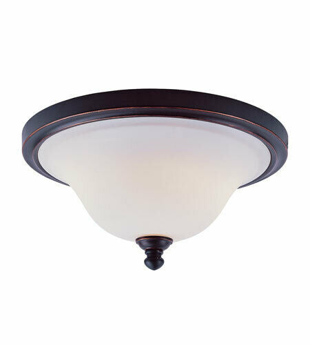 Trans Globe Lighting 16015 ROB Two Light Flush Ceiling Fixture in Rubb ...